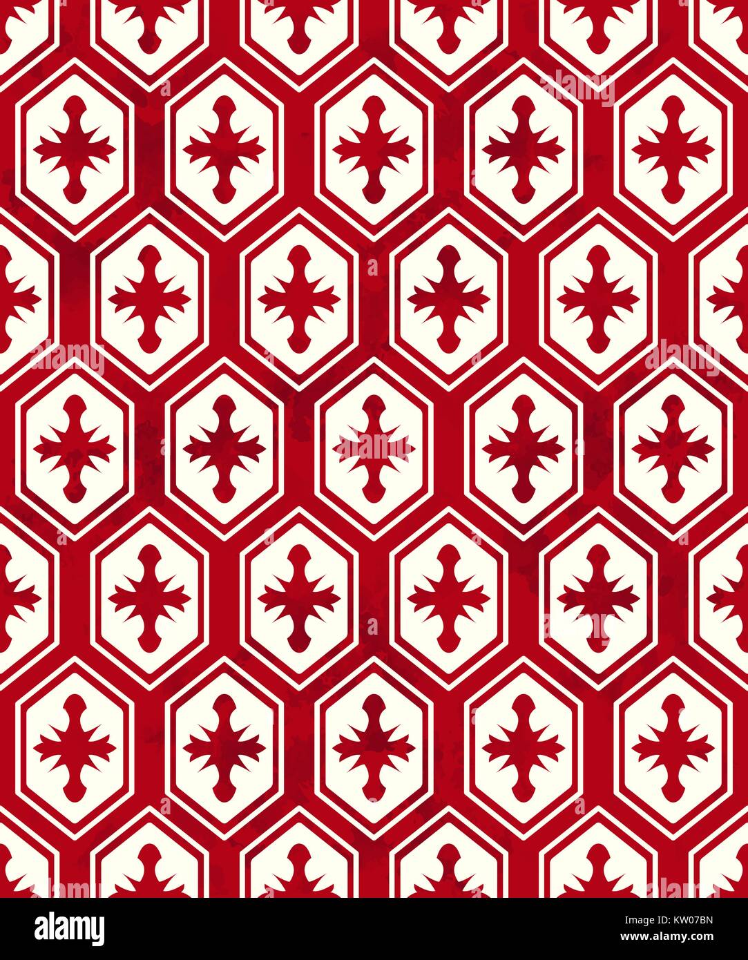 Seamless Vintage Chinese Background oriental polygon geometry cross ...