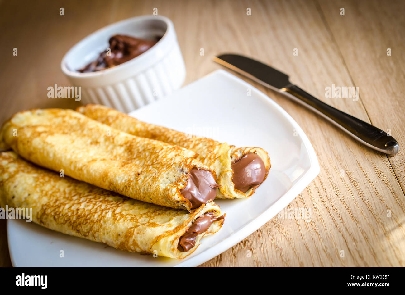 Pile of crepes Stock Photo - Alamy