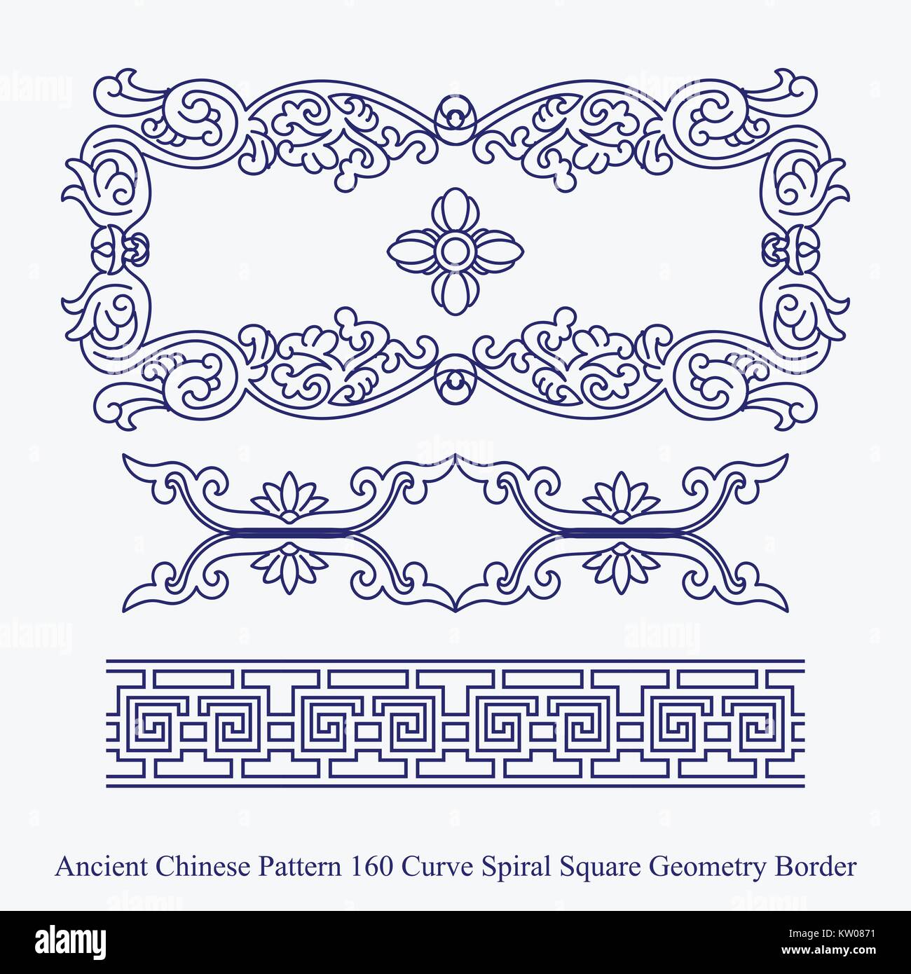 Chinese Patterns And Designs Border