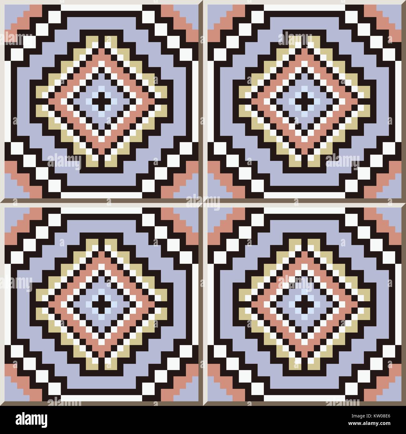 Seamless pattern mosaic combination hi-res stock photography and images ...