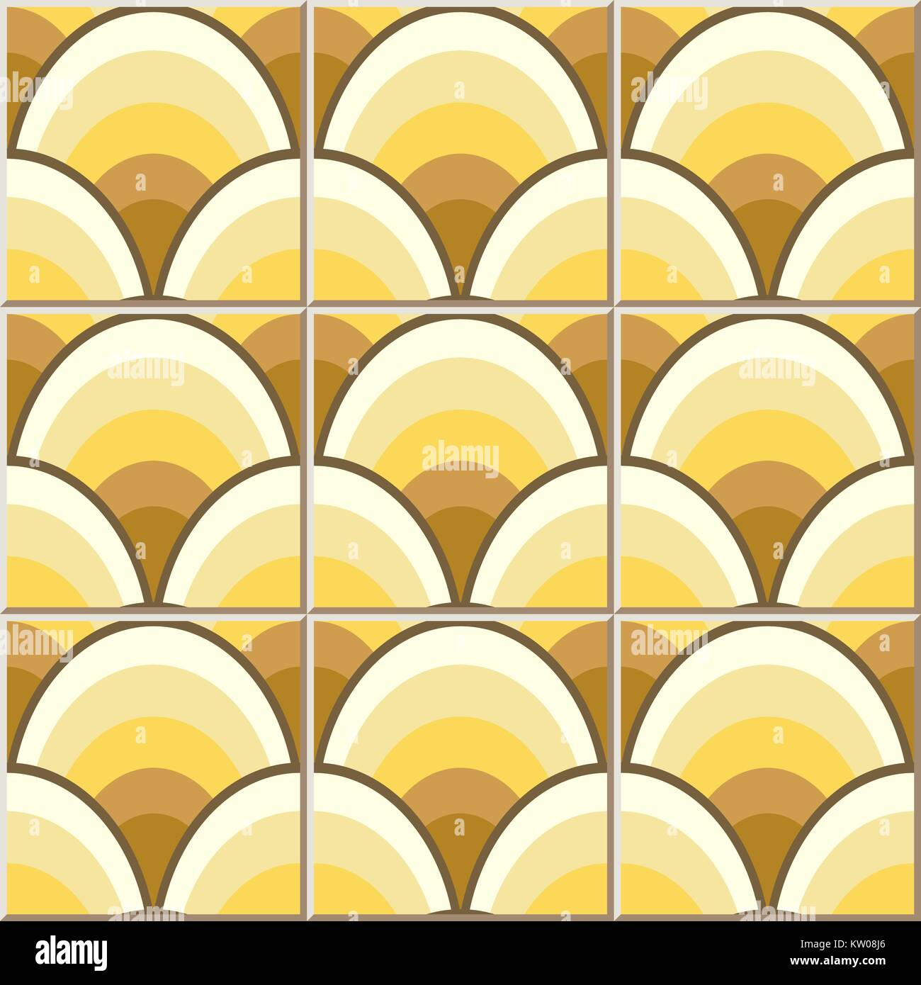 Ceramic tile pattern of oriental Chinese golden dragon scale Stock ...