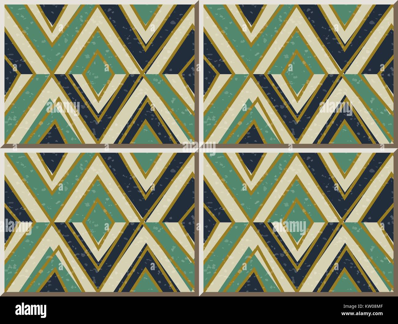 Ceramic tile pattern of triangle geometry golden line Stock Vector ...