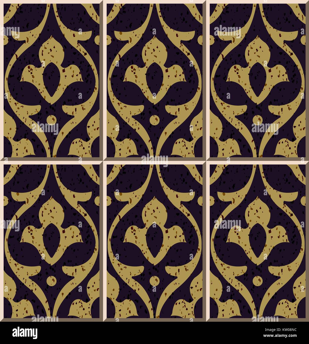 Ceramic tile pattern of curve round cross flower Stock Vector Image ...