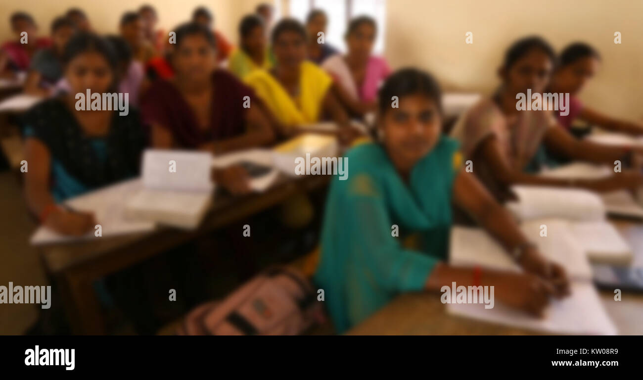 Blurry Collage of pictures showing students in classroom Stock Photo ...