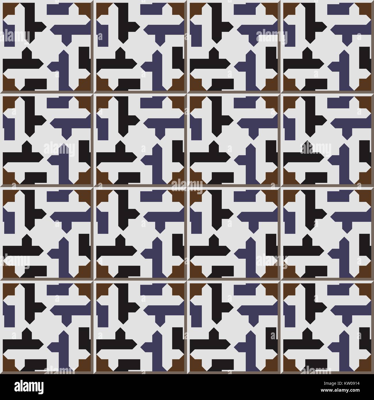 Ceramic tile pattern of vintage star geometry Stock Vector Image & Art ...