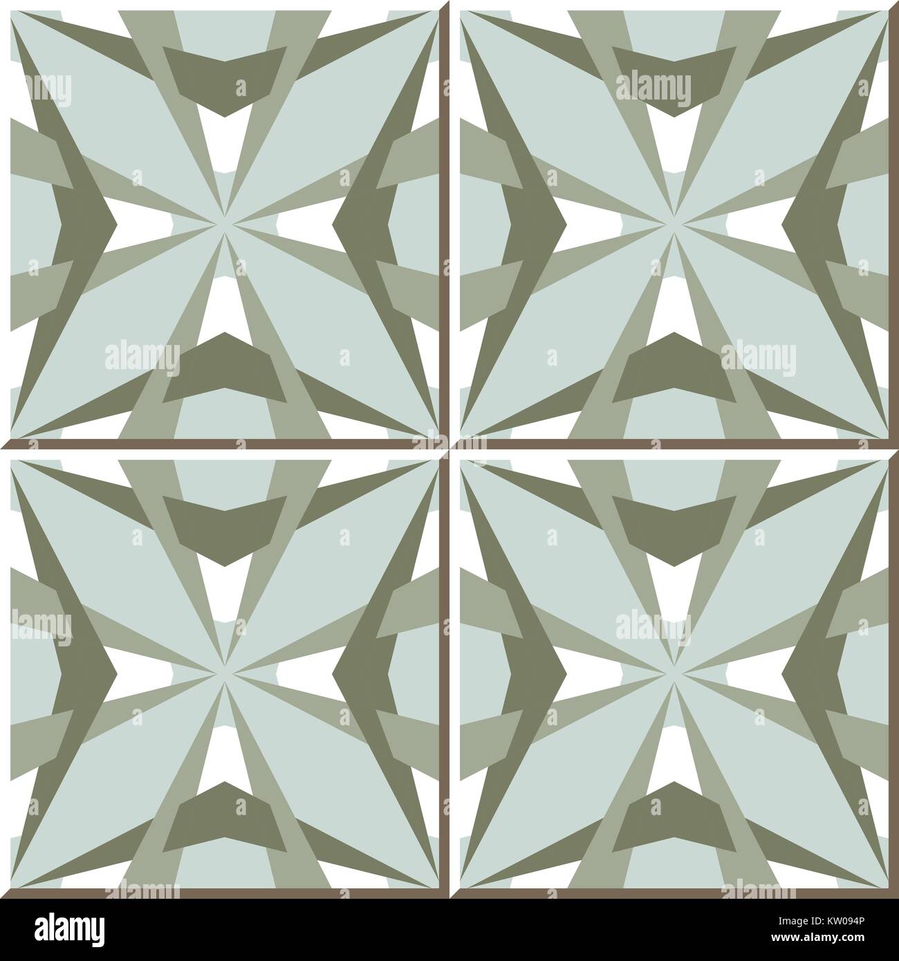 Ceramic tile pattern of star geometry cross kaleidoscope Stock Vector ...
