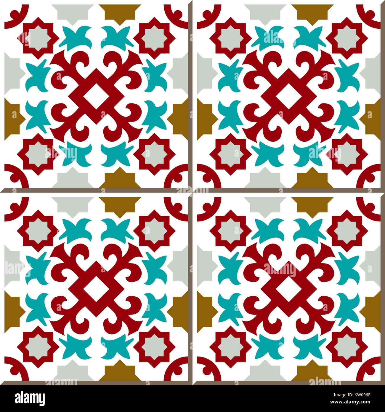 Ceramic tile pattern of star geometry kaleidoscope Stock Vector Image ...