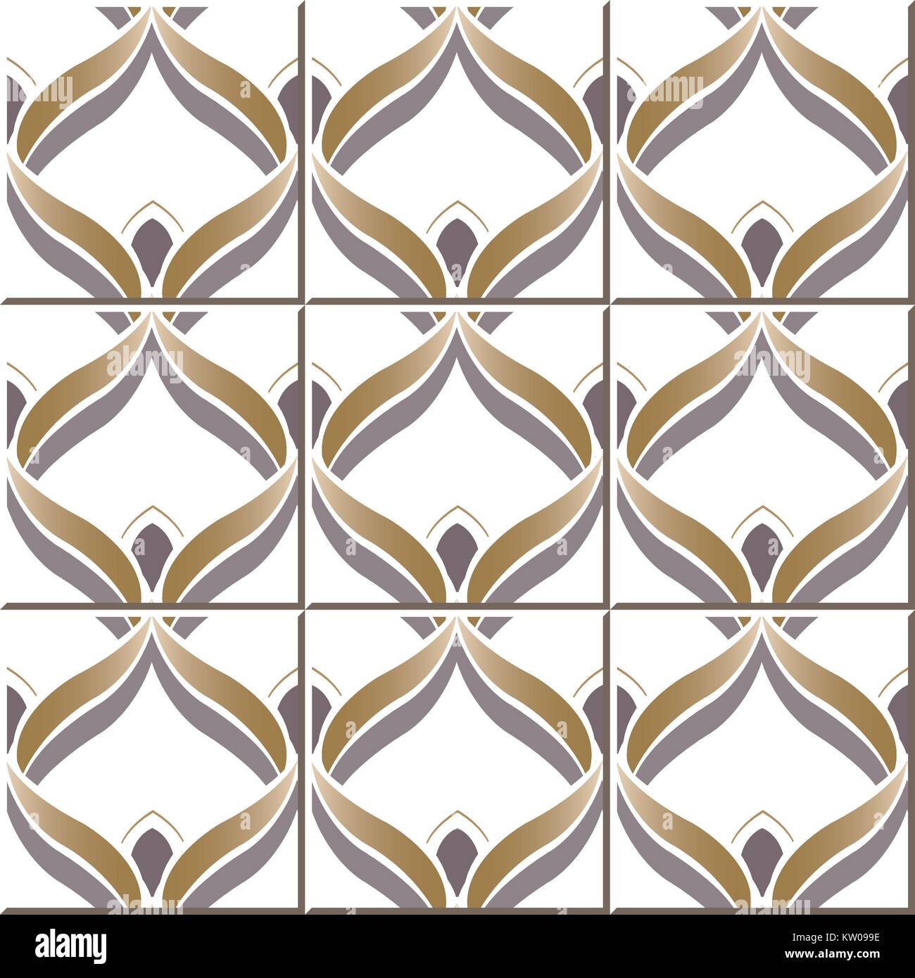 Ceramic tile pattern of golden scale geometry Stock Vector Image & Art ...