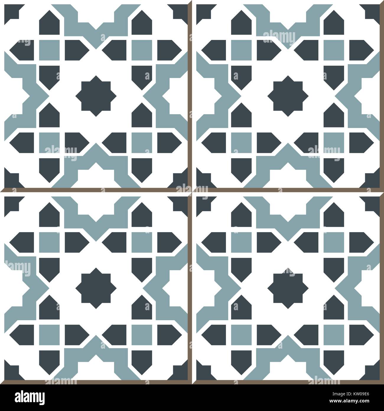 Ceramic tile pattern of Islam star cross geometry cross Stock Vector ...