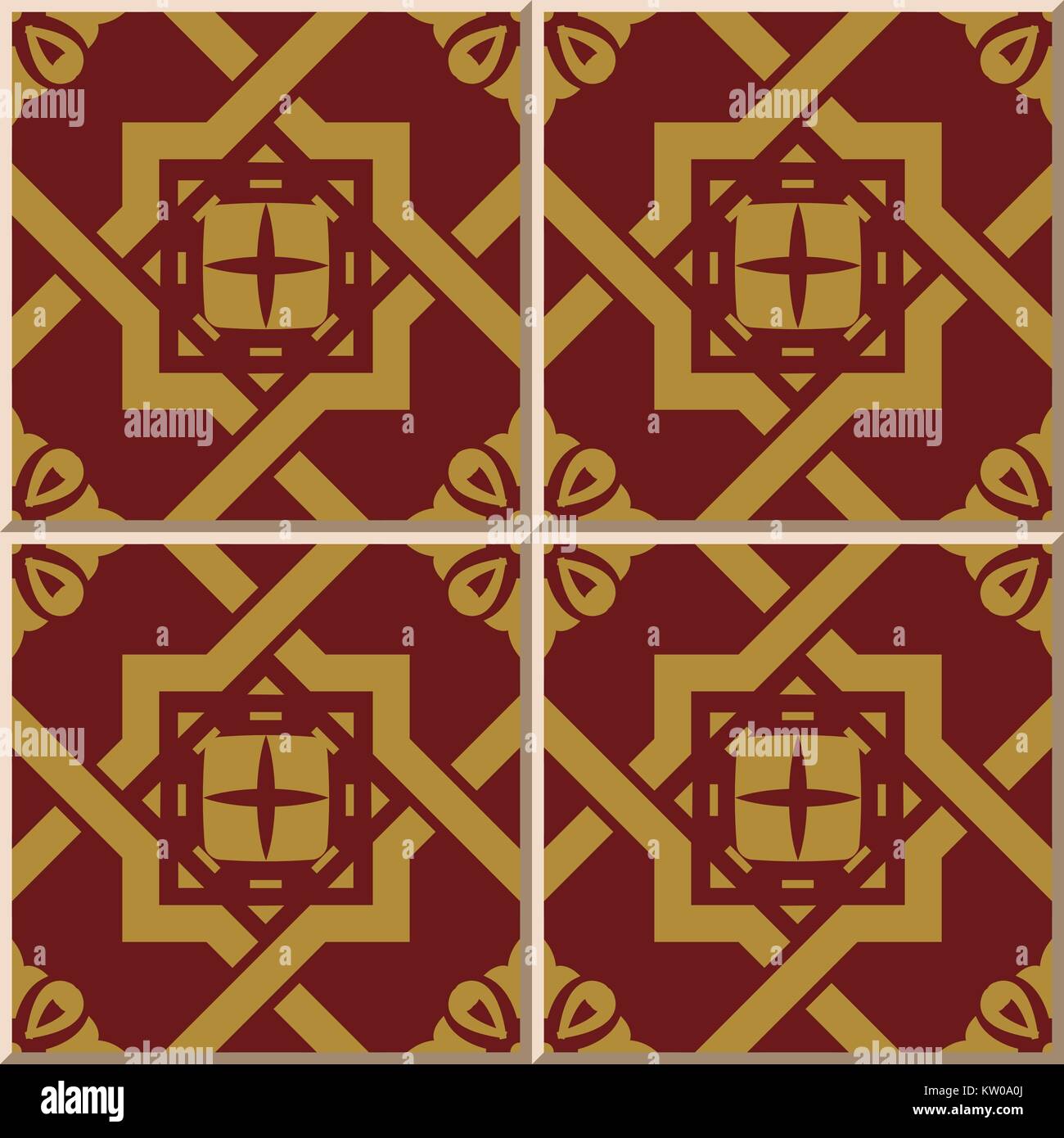 Old chinese ceramic tile flower hi-res stock photography and images - Alamy