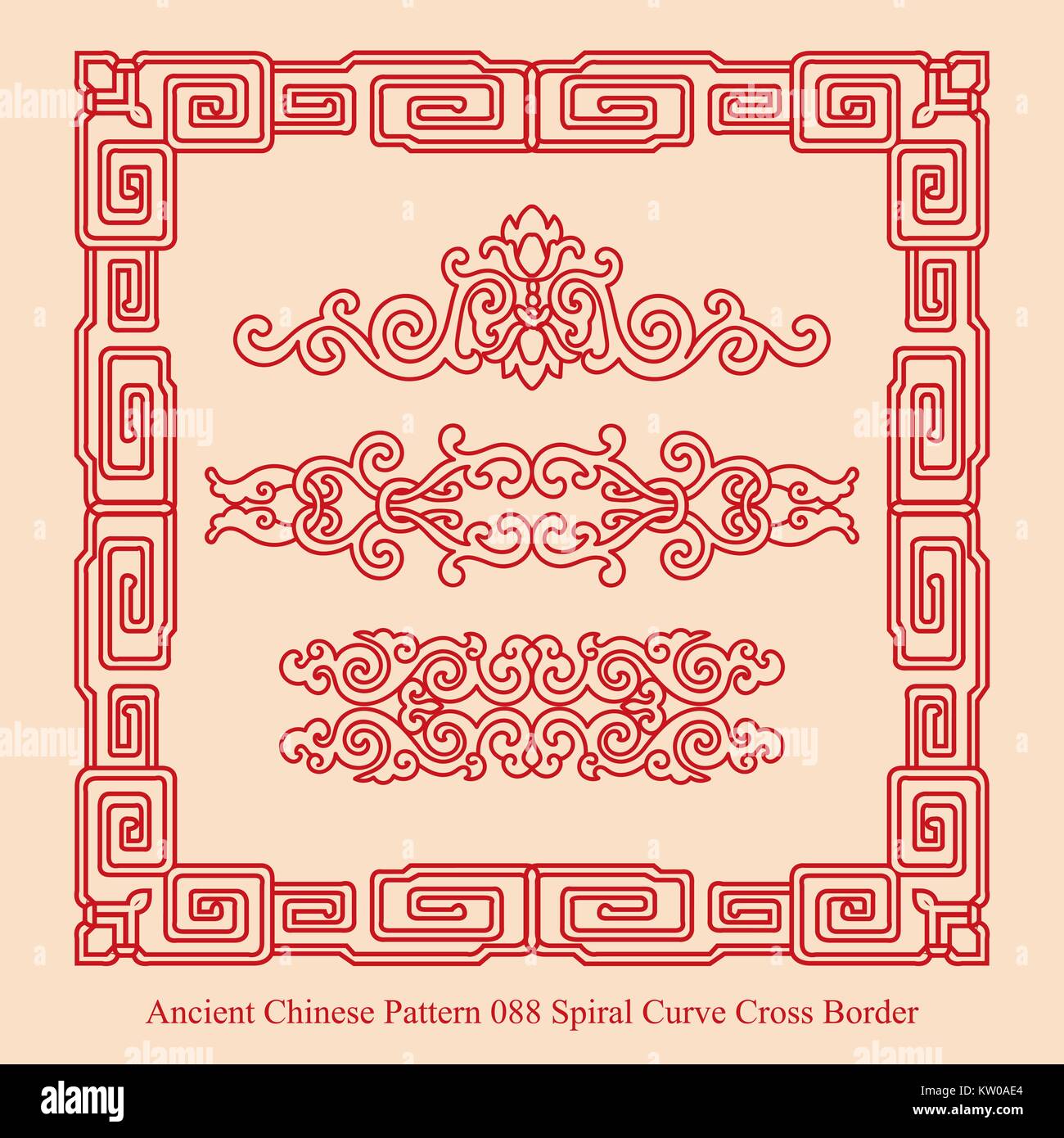 Chinese Pattern Border