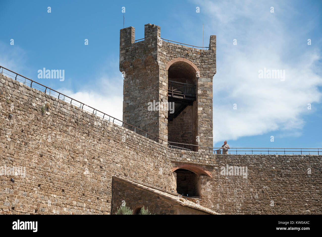 Medieval Fortezza (fortress) in Montalcino, Tuscany, Italy 2 August ...