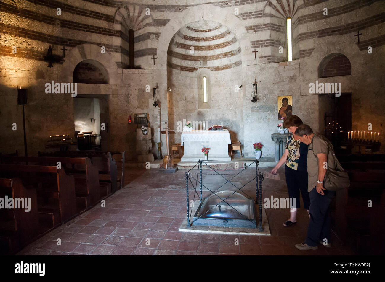 The Sword of San Galgano in Eremo di Montesiepi (Montesiepi Chapel) on ...