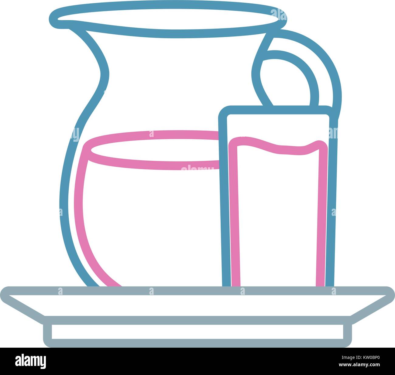 pitcher and glass icon Stock Vector Image & Art - Alamy