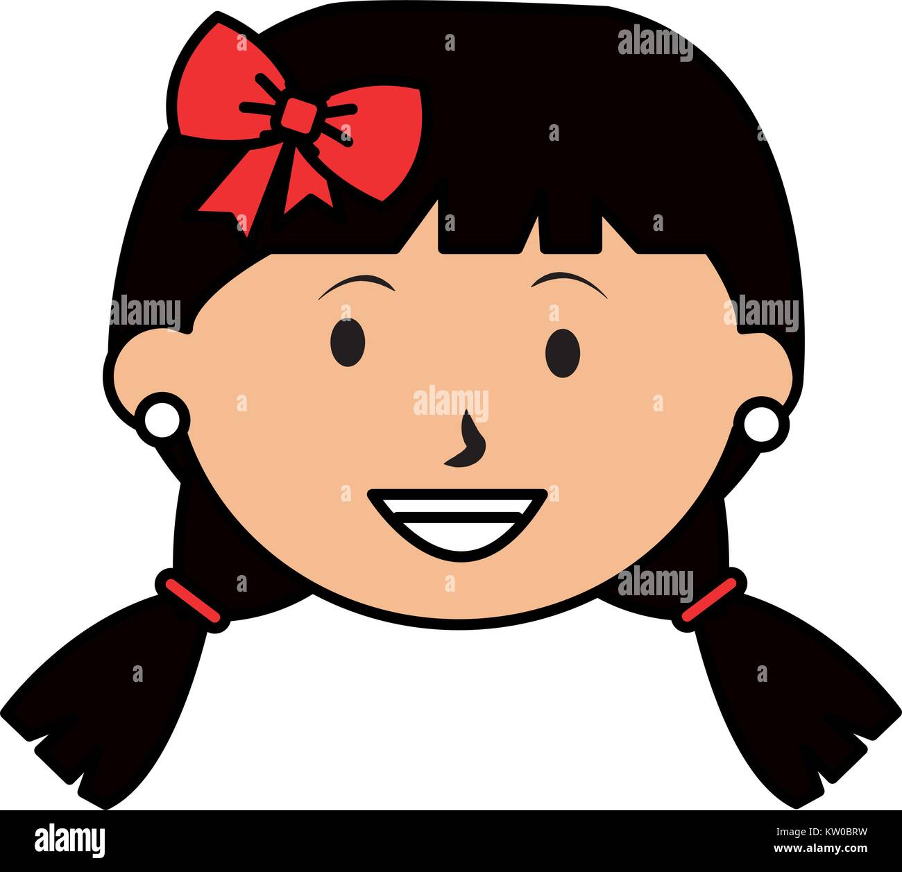 cute little girl avatar character Stock Vector Image & Art - Alamy