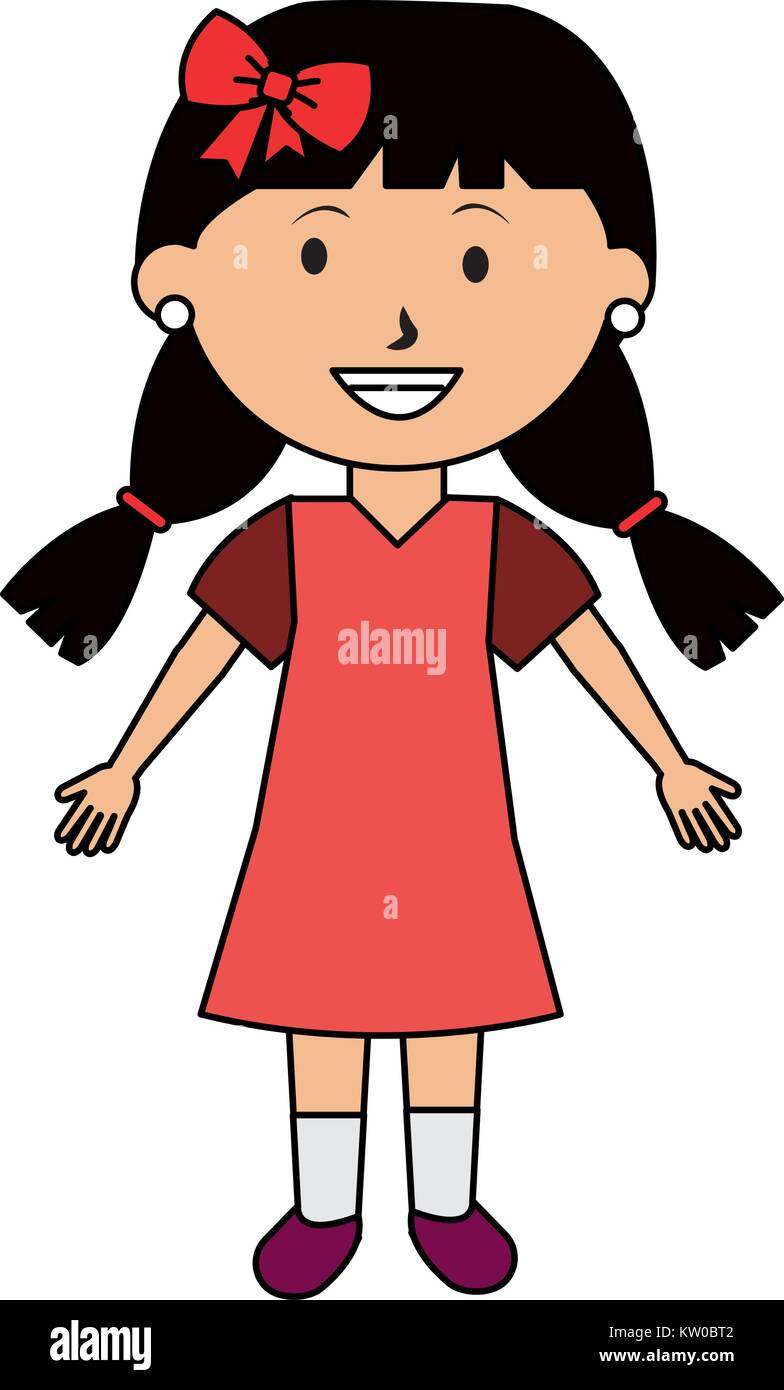 cute little girl avatar character Stock Vector Image & Art - Alamy