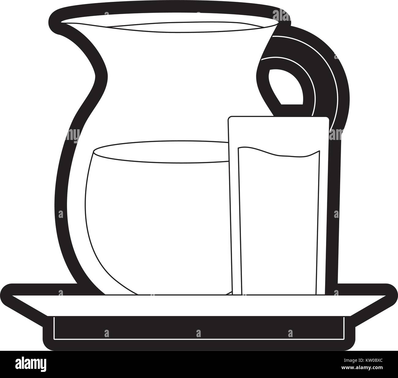 pitcher and glass icon Stock Vector Image & Art - Alamy