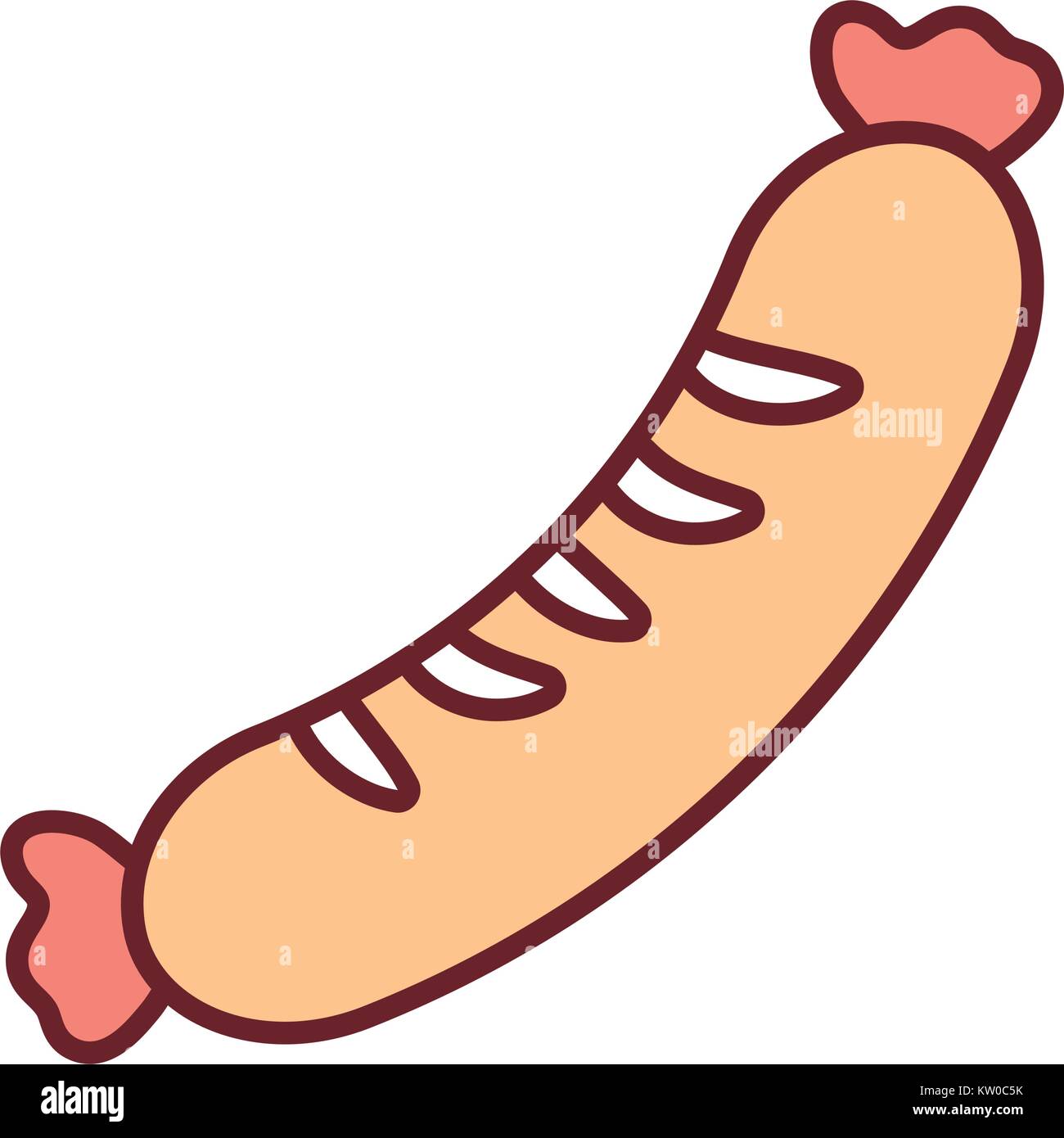 sausage vector illustration Stock Vector Image & Art - Alamy