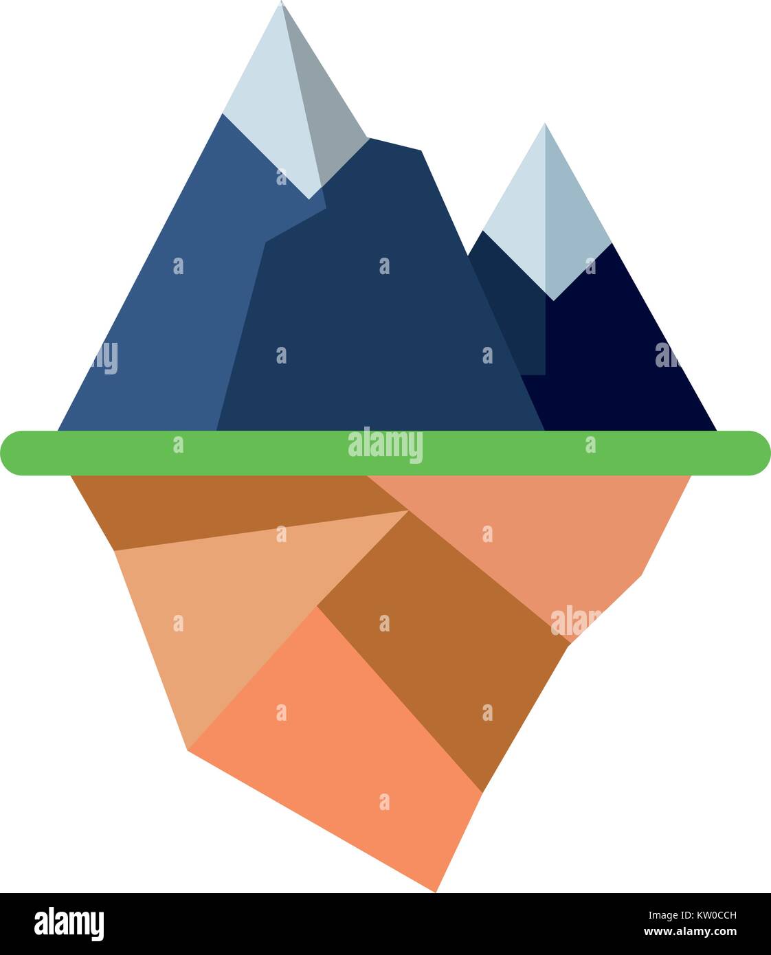 alps landscape icon Stock Vector Image & Art - Alamy