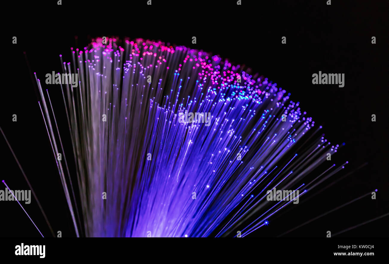 color fiber optical background on black, Fiber optics lights abstract ...