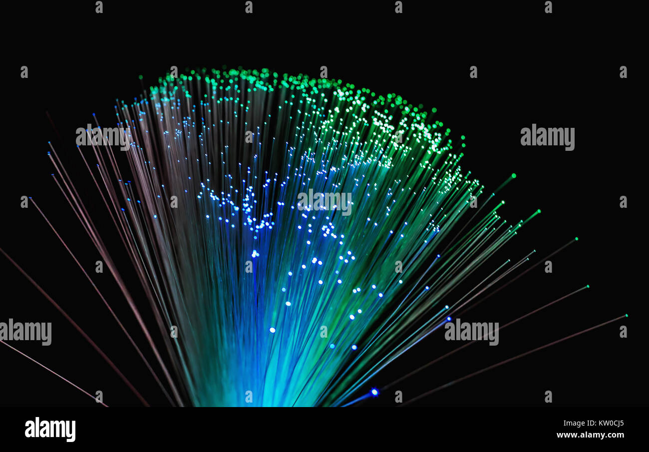 color fiber optical background on black, Fiber optics lights abstract ...