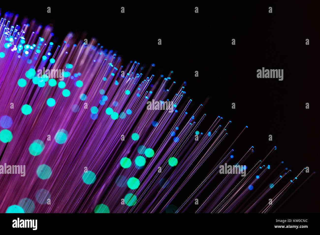 color fiber optical background on black, Fiber optics lights abstract ...