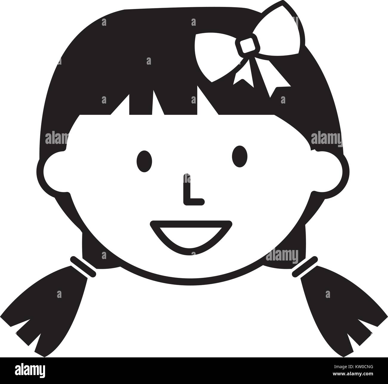 cute little girl avatar character Stock Vector Image & Art - Alamy