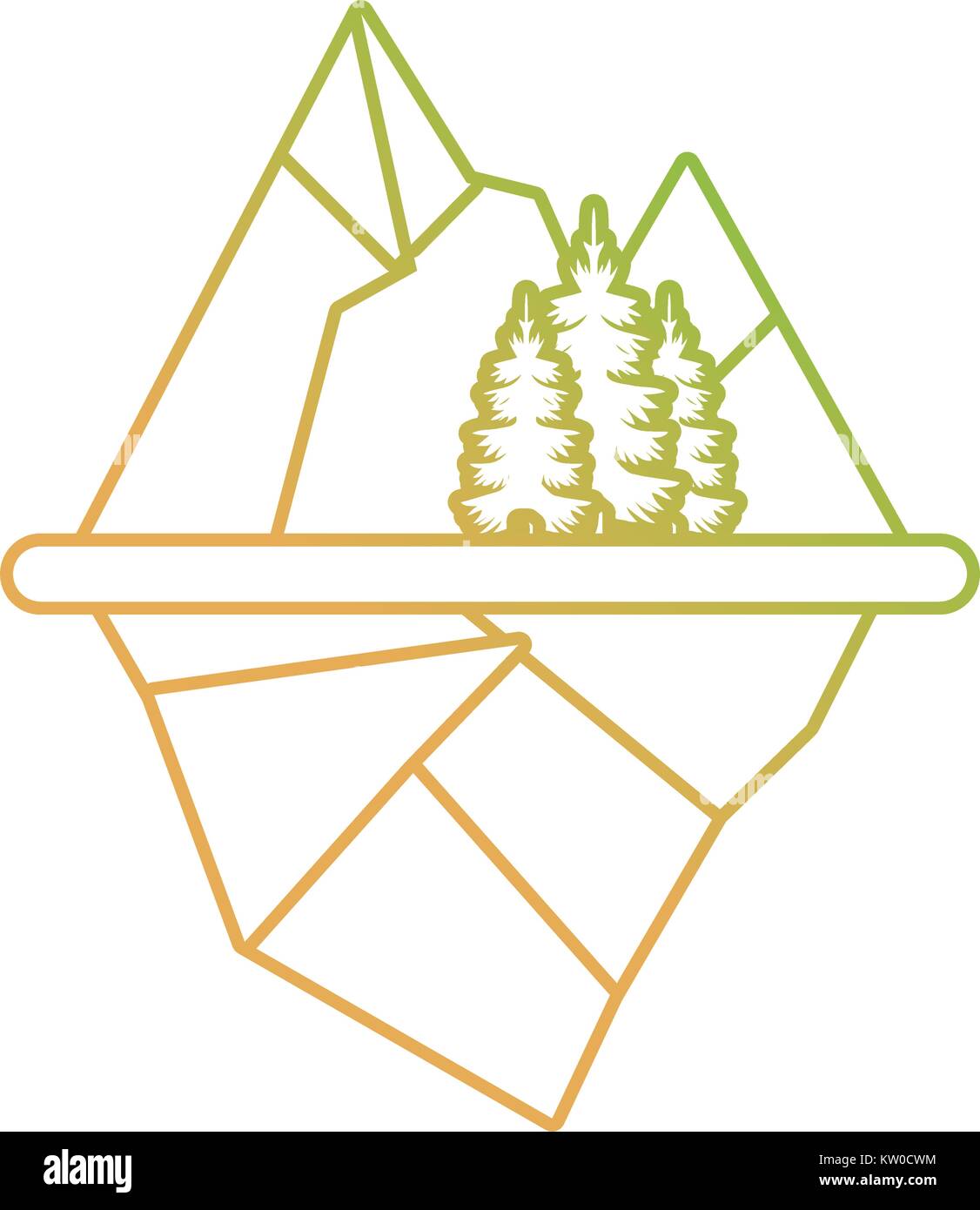 alps landscape icon Stock Vector Image & Art - Alamy