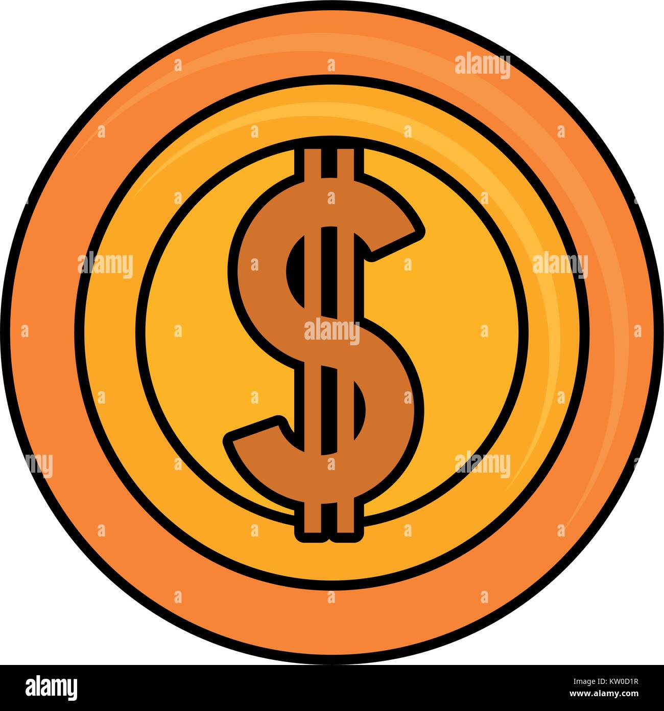 money coin icon Stock Vector Image & Art - Alamy