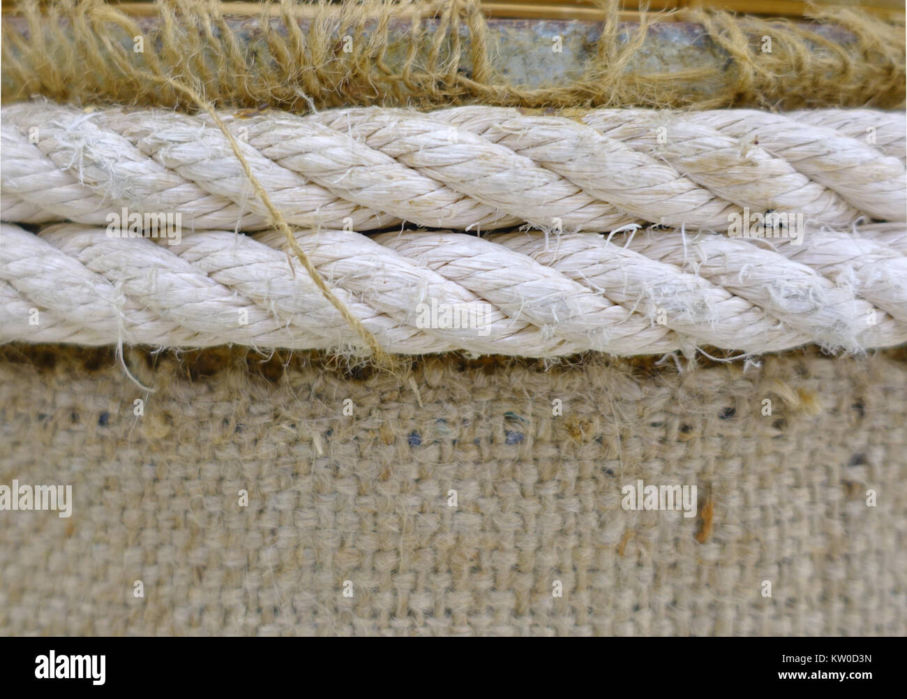 Close up rope texture background with sack Stock Photo - Alamy