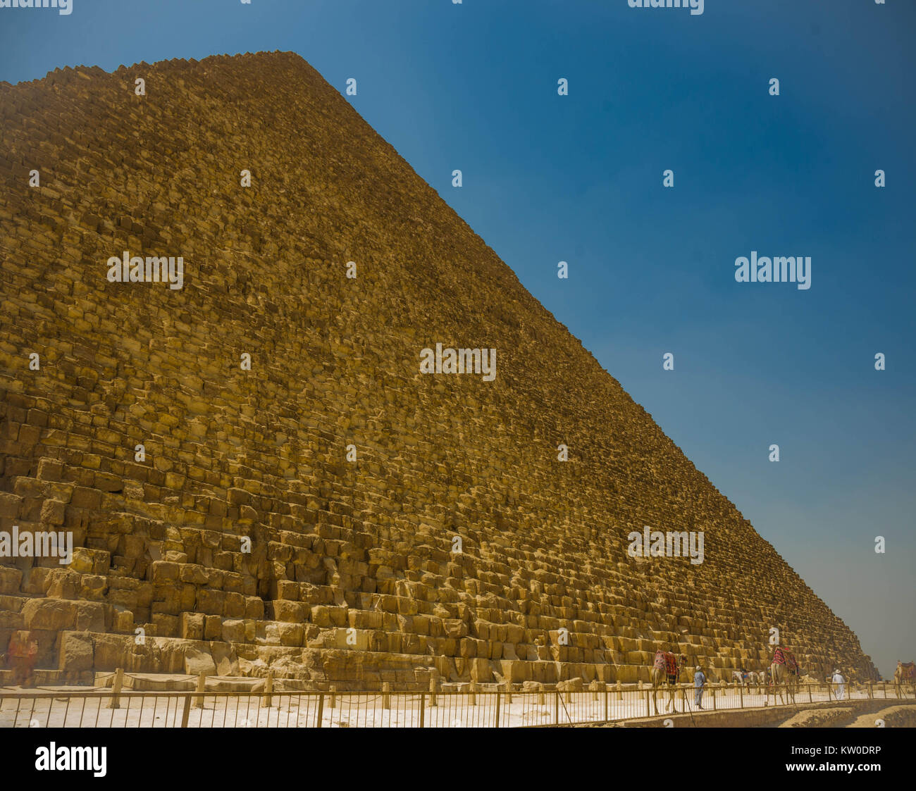landscape with pyramids in Egypt, Giza plateau Stock Photo - Alamy