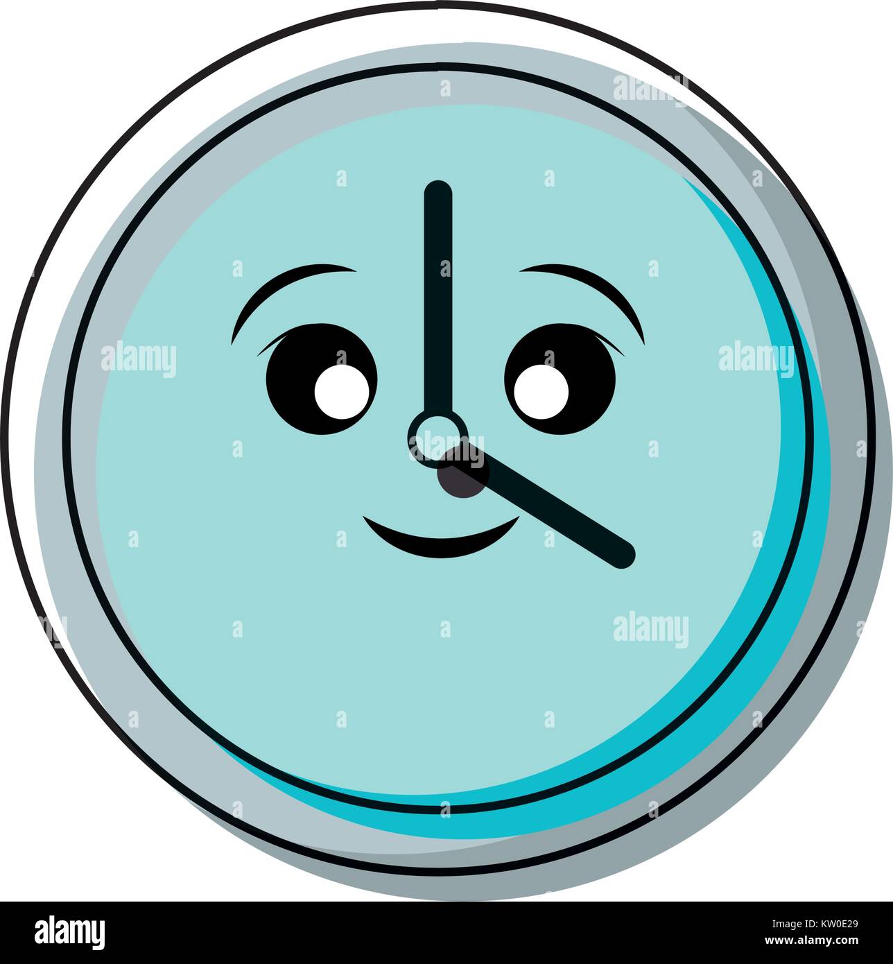 Crazy clock character cartoon hi-res stock photography and images - Alamy