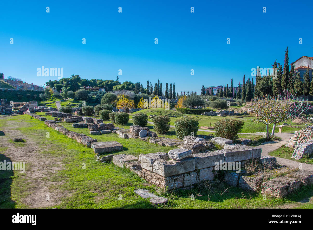 Kerameikos, the ancient cemetery in Athens Greece Stock Photo - Alamy