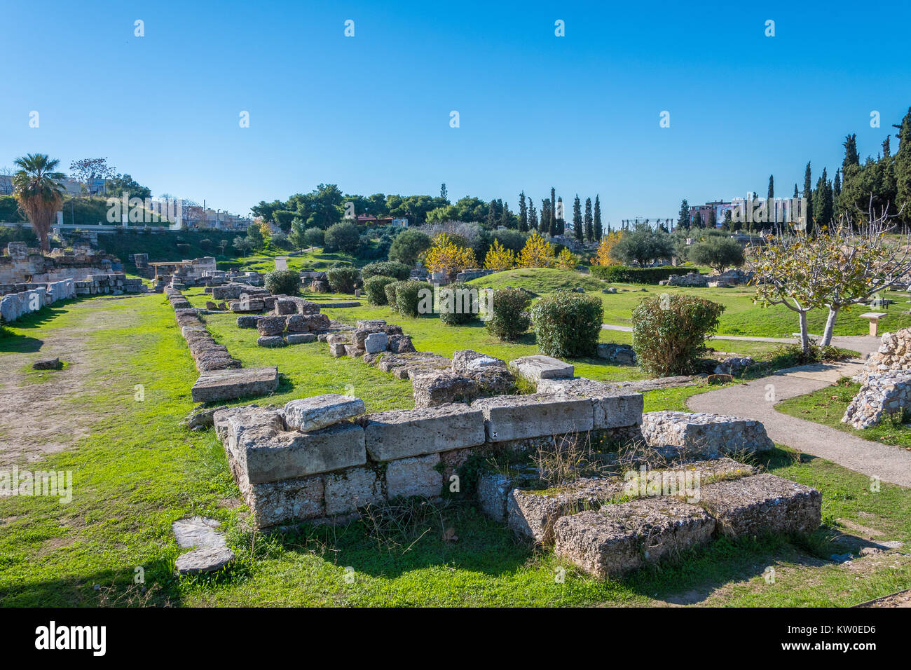 Kerameikos, the ancient cemetery in Athens Greece Stock Photo - Alamy