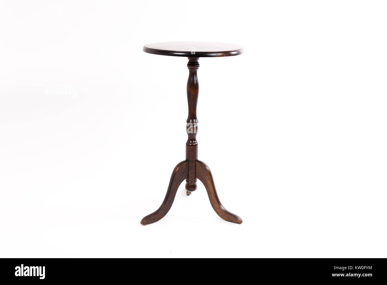 old wooden table isolated Stock Photo - Alamy