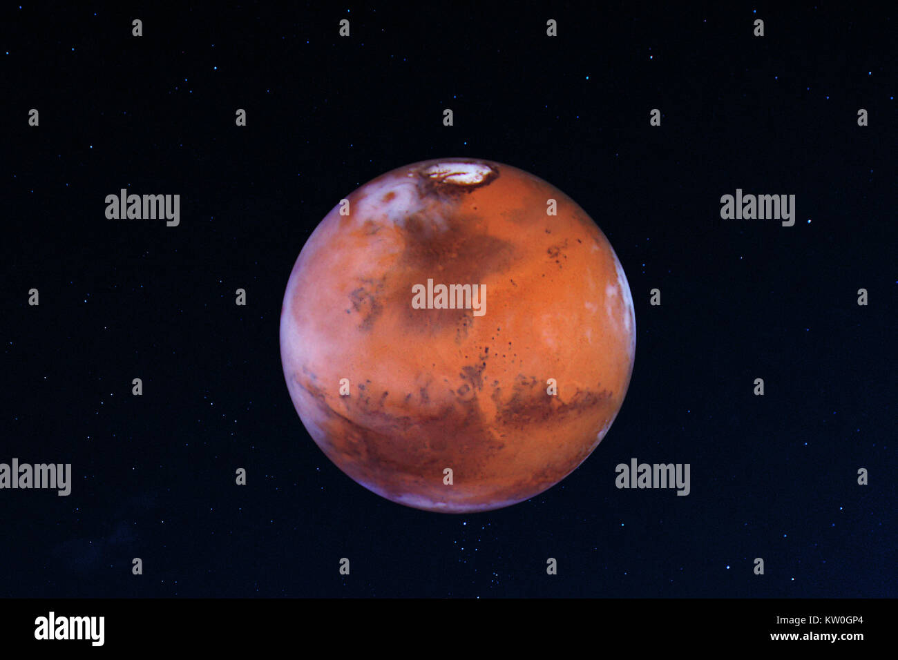 Mars planet of solar system. Elements of this image furnished by NASA ...