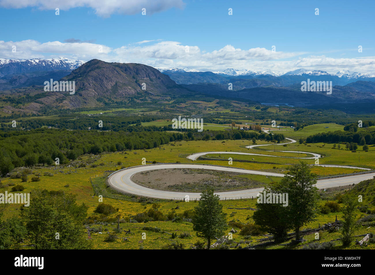 The Carretera Austral; famous road connecting remote towns and villages ...