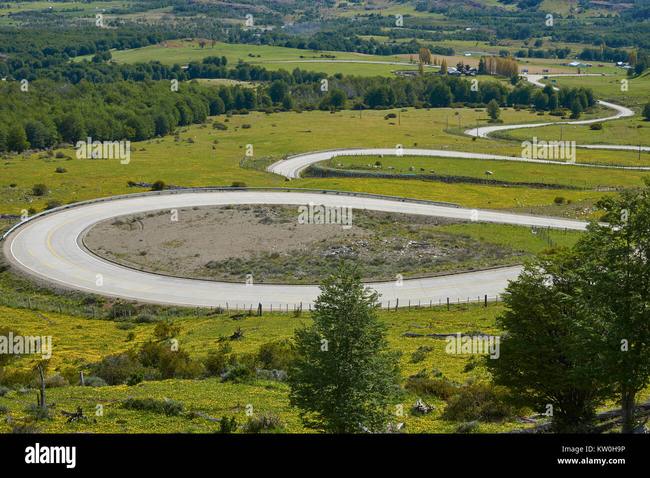 The Carretera Austral; famous road connecting remote towns and villages ...