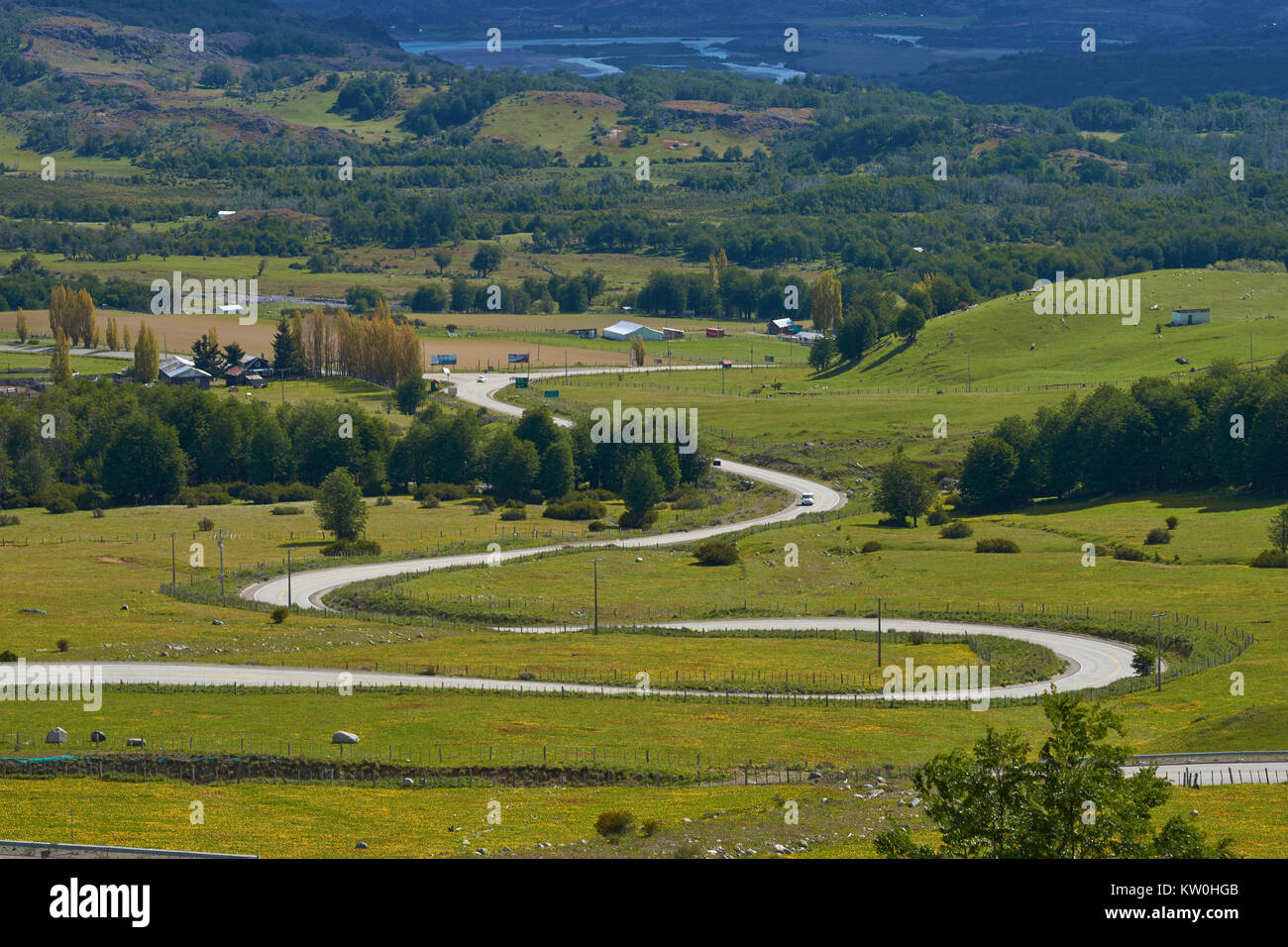 The Carretera Austral; famous road connecting remote towns and villages ...