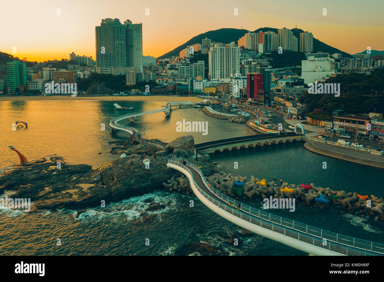 Korea busan songdo beach hi-res stock photography and images - Alamy