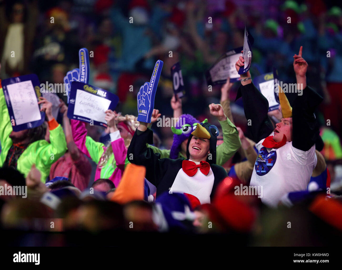 Darts fans in fancy dress world darts championship alexandra palace hi ...