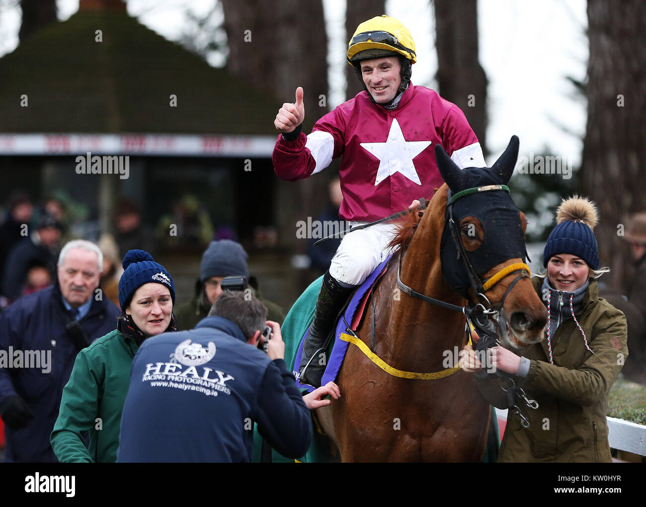 Road To Respect and Sean Flanagan enter the parade ring after winning ...