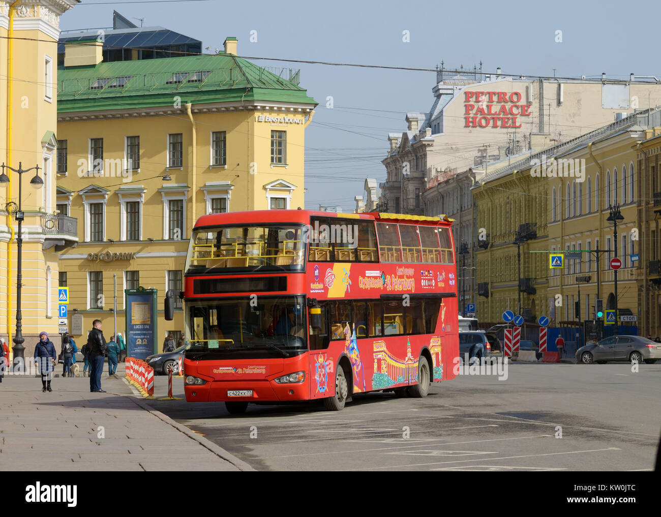 04.04.2017.Russia.Saint-Petersburg.During the tourist season uses ...