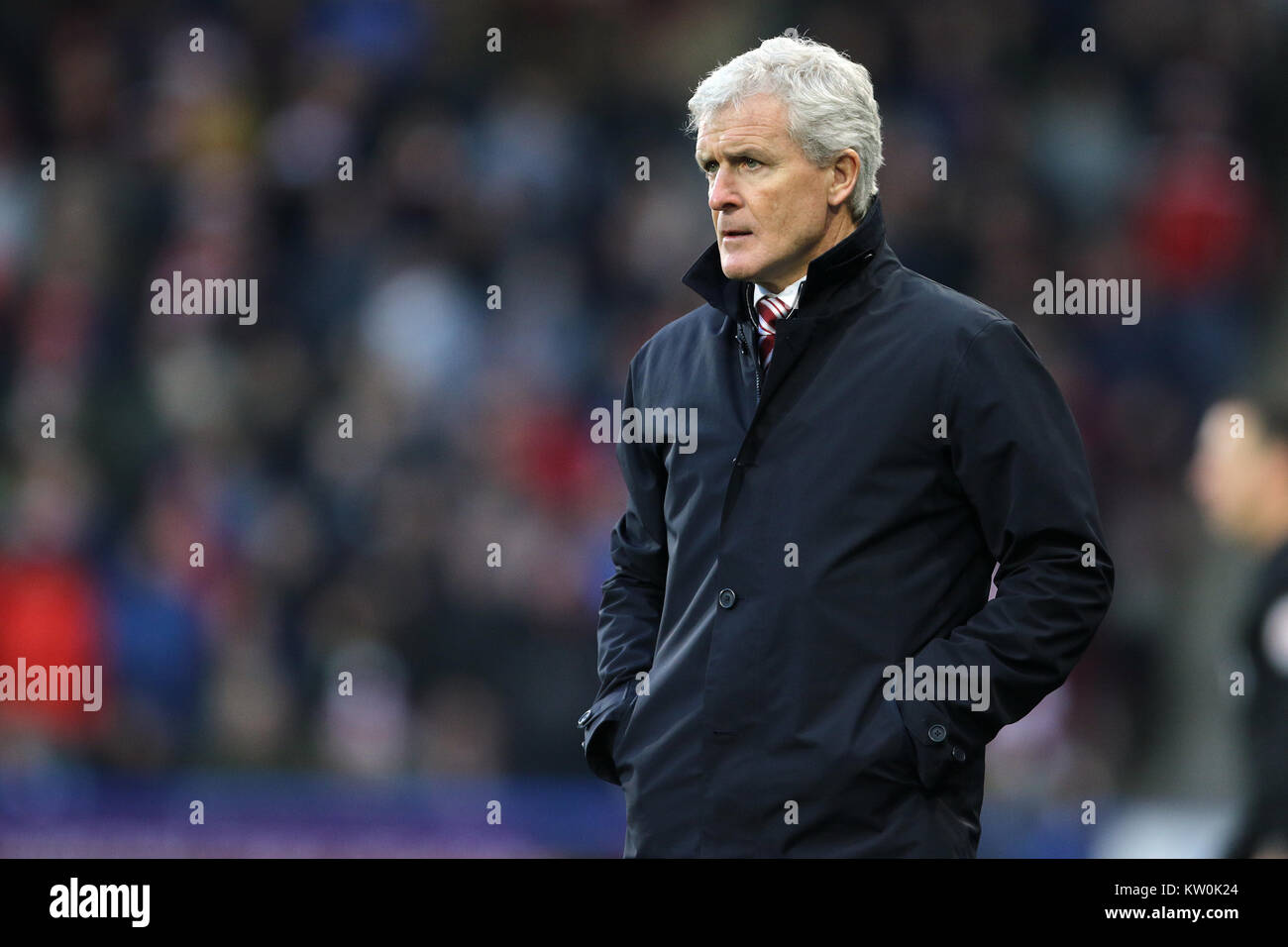 Stoke City manager Mark Hughes Stock Photo - Alamy