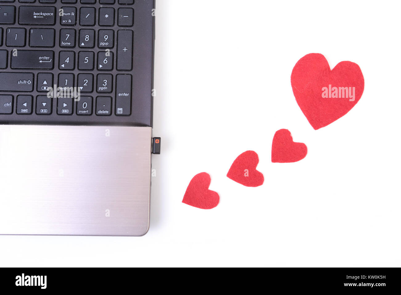 Dog with heart computer hi-res stock photography and images - Alamy