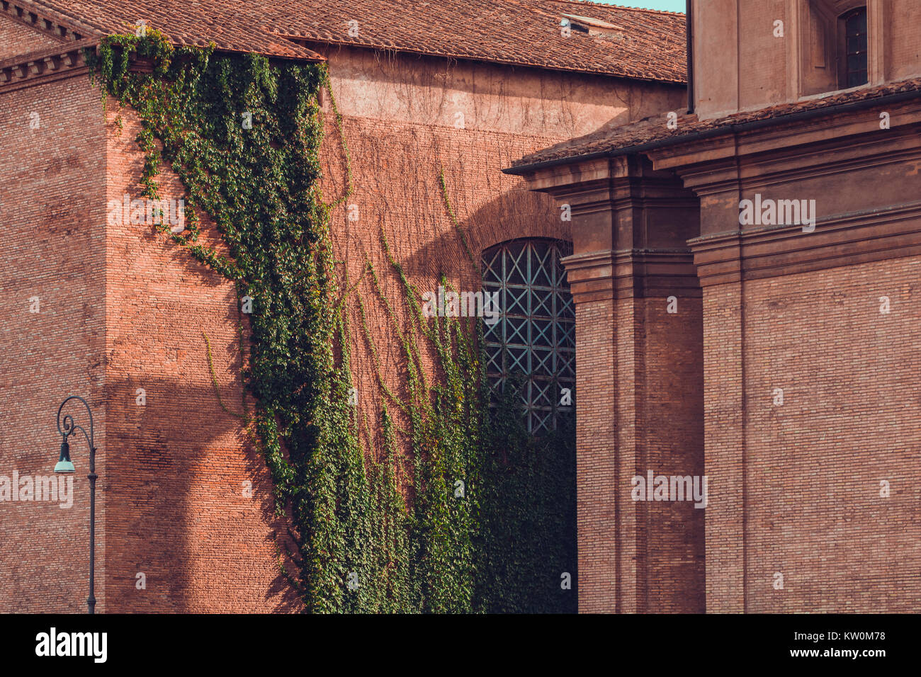 Ancient brick building in Rome Stock Photo - Alamy