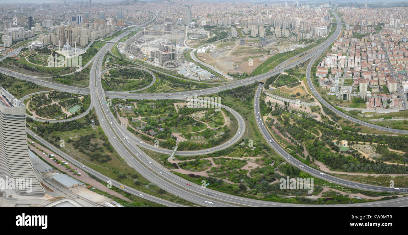 Aerial view atasehir district High Resolution Stock Photography and ...