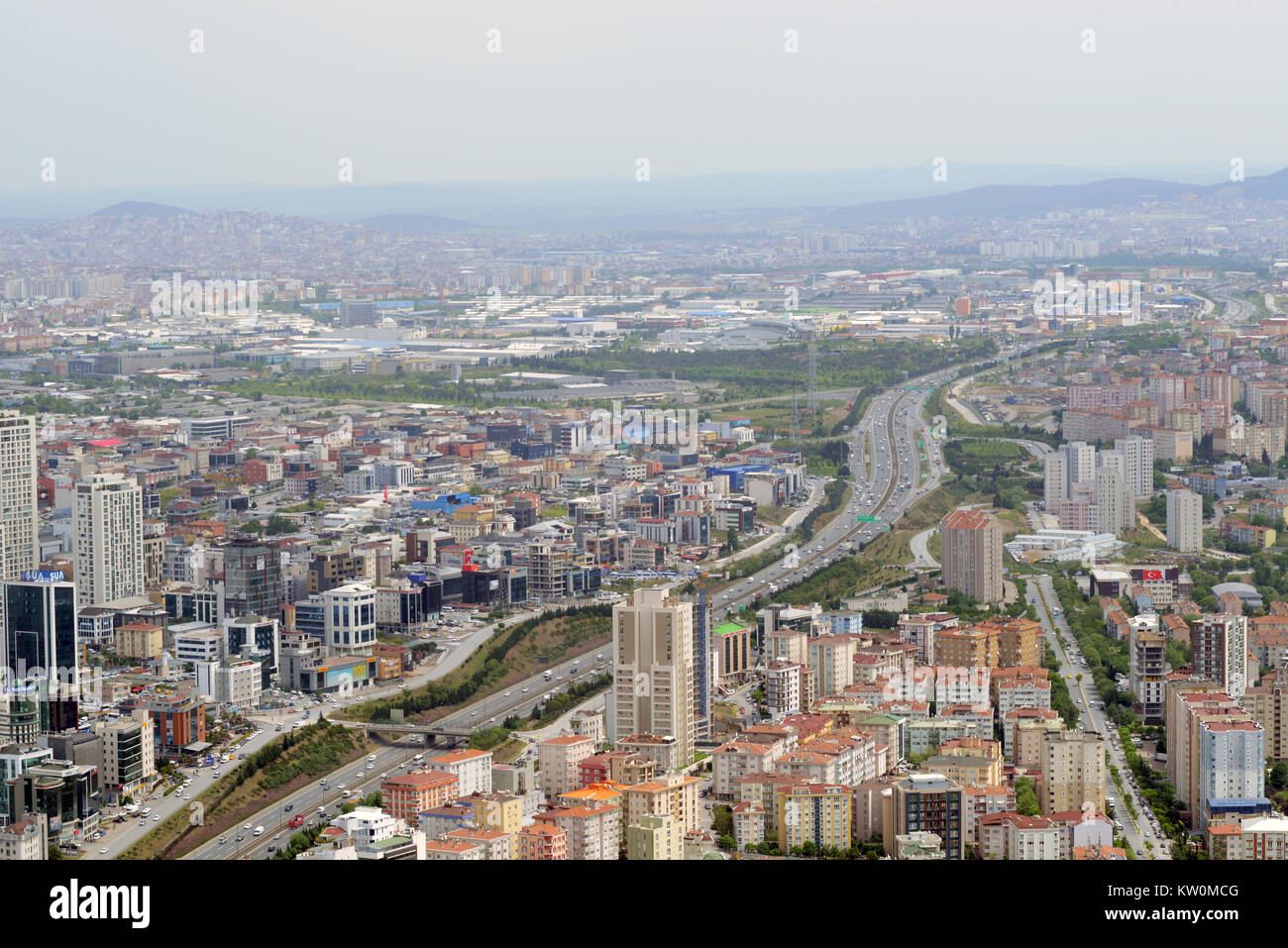 Aerial view atasehir district High Resolution Stock Photography and ...