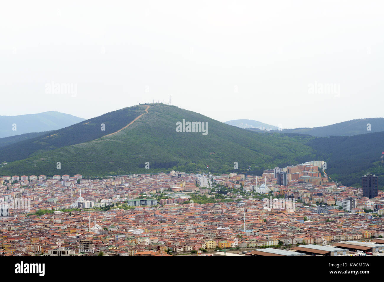MAY 09,2017 ISTANBUL.Aerial view of Atasehir district of Istanbul ...