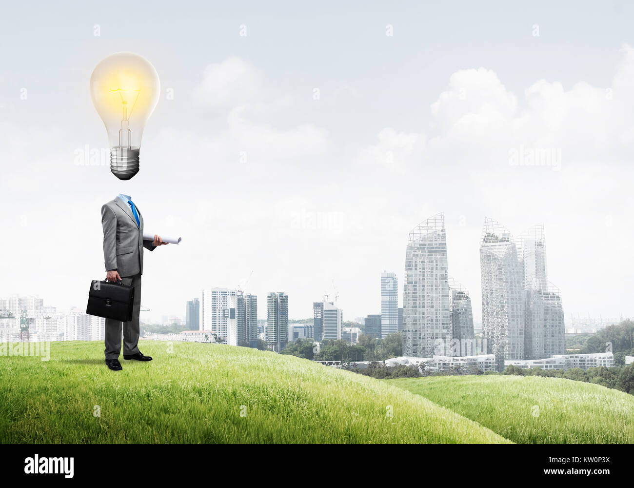 Man of creative ideas Stock Photo - Alamy